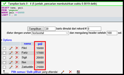 Tugas Basis Data3 Membuat Database, Table serta Penggunaan Perintah-perintah dasar MySQL ~ Teknologi