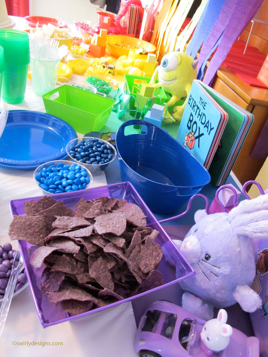 Swirly Designs by Lianne & Paul: Color Blocking Birthday Party!