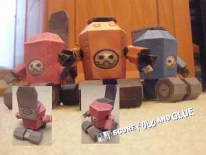 Megaman Legends Blumebears Papercraft | Papercraft Paradise ...