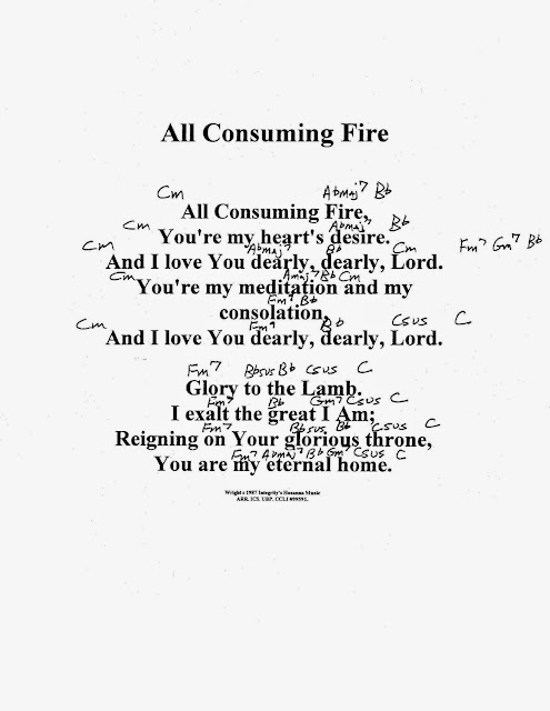 Worship Lead Sheets: All Consuming Fire - Wright