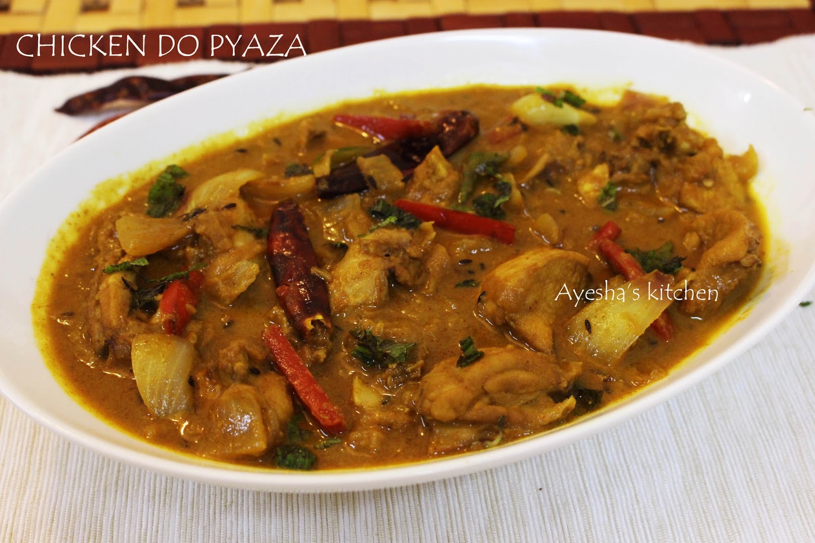 EASY CHICKEN RECIPES FOR DINNER - CHICKEN DO PYAZA