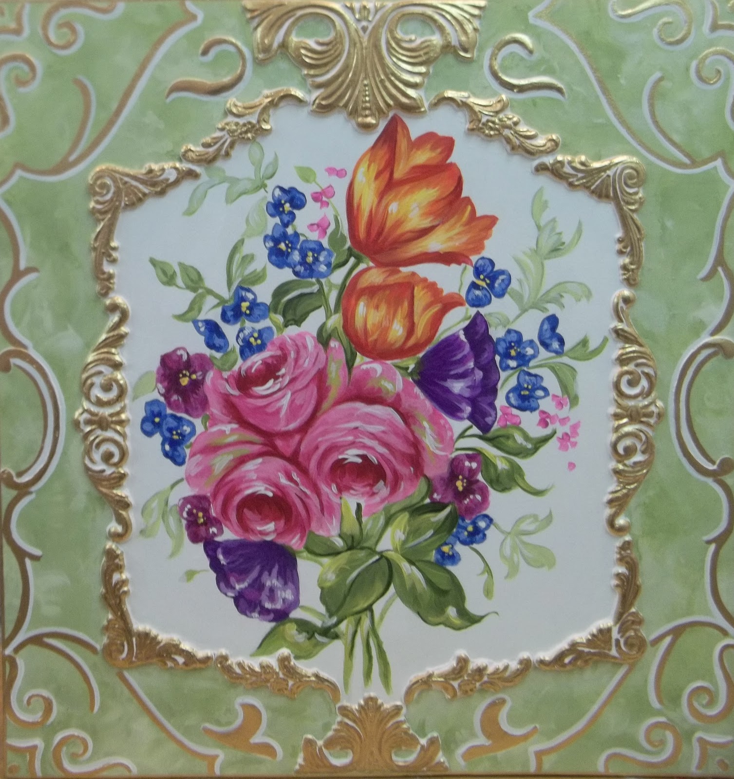 jonny j petros : ROYAL ROCOCO STYLE ORNAMENTAL DECORATIVE WALL ART art ...
