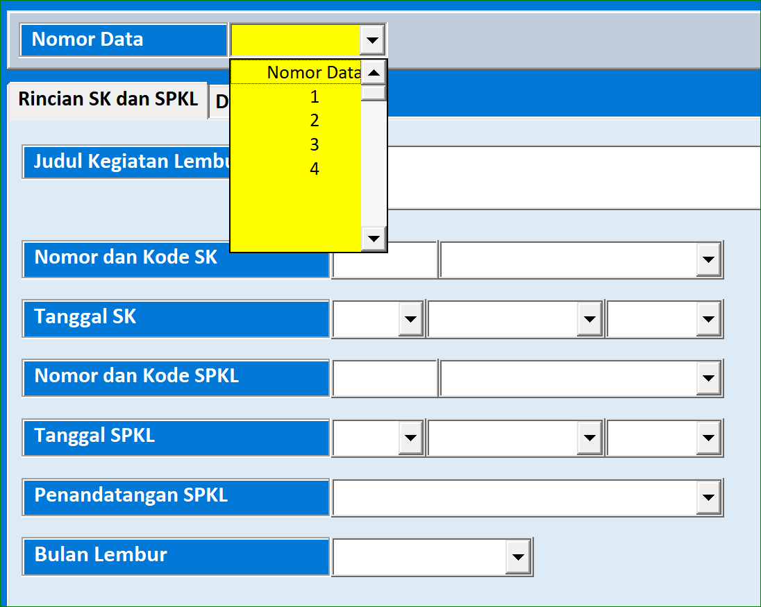 Aplikasi Excel Form Perhitungan Lembur - ExcelManiacs