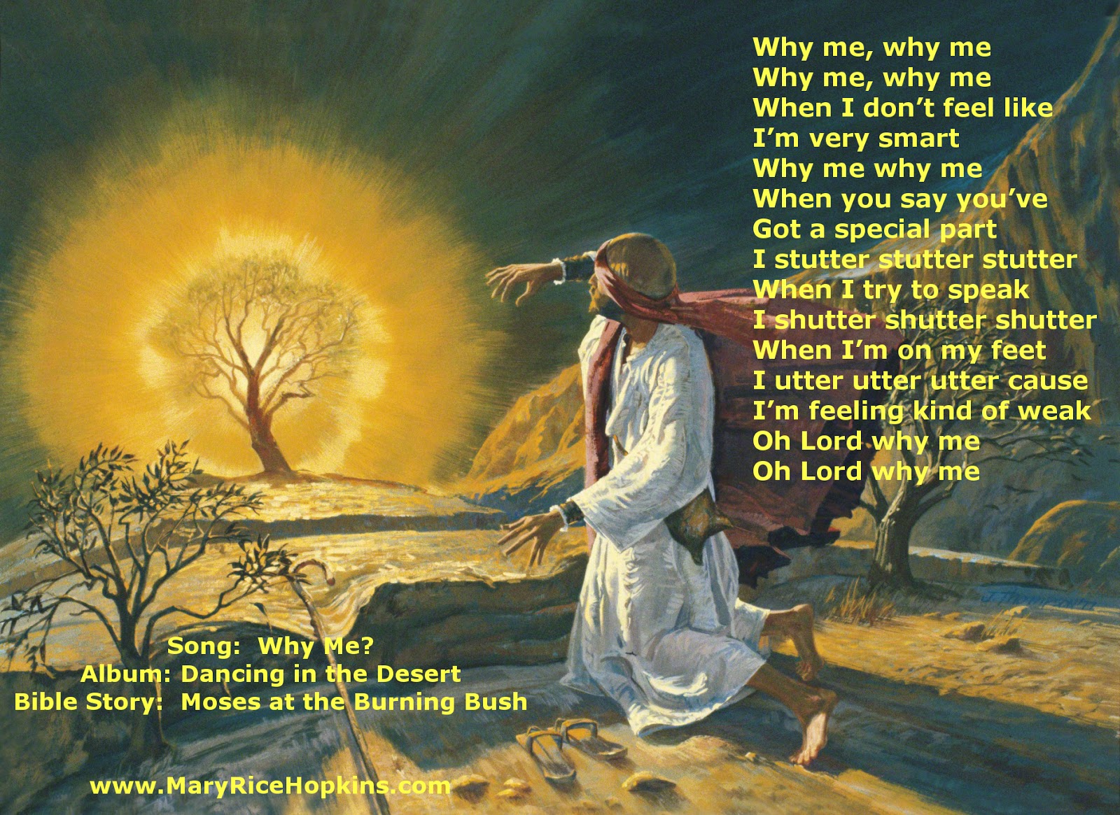 IDEAS UNLIMITED: Song to Accompany Bible Story of Moses at Burning Bush