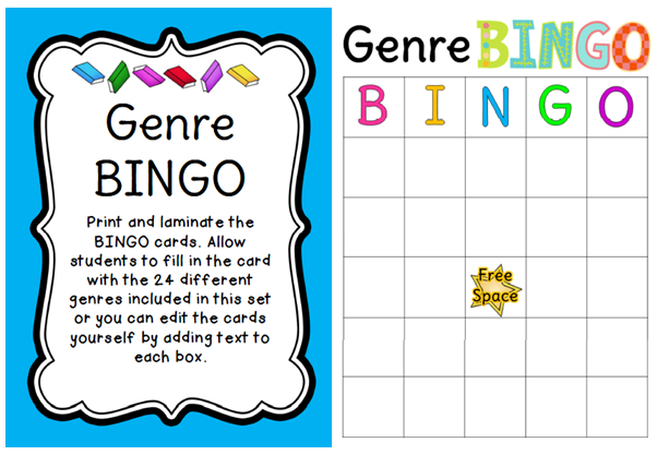 Genre BINGO - Classroom Freebies