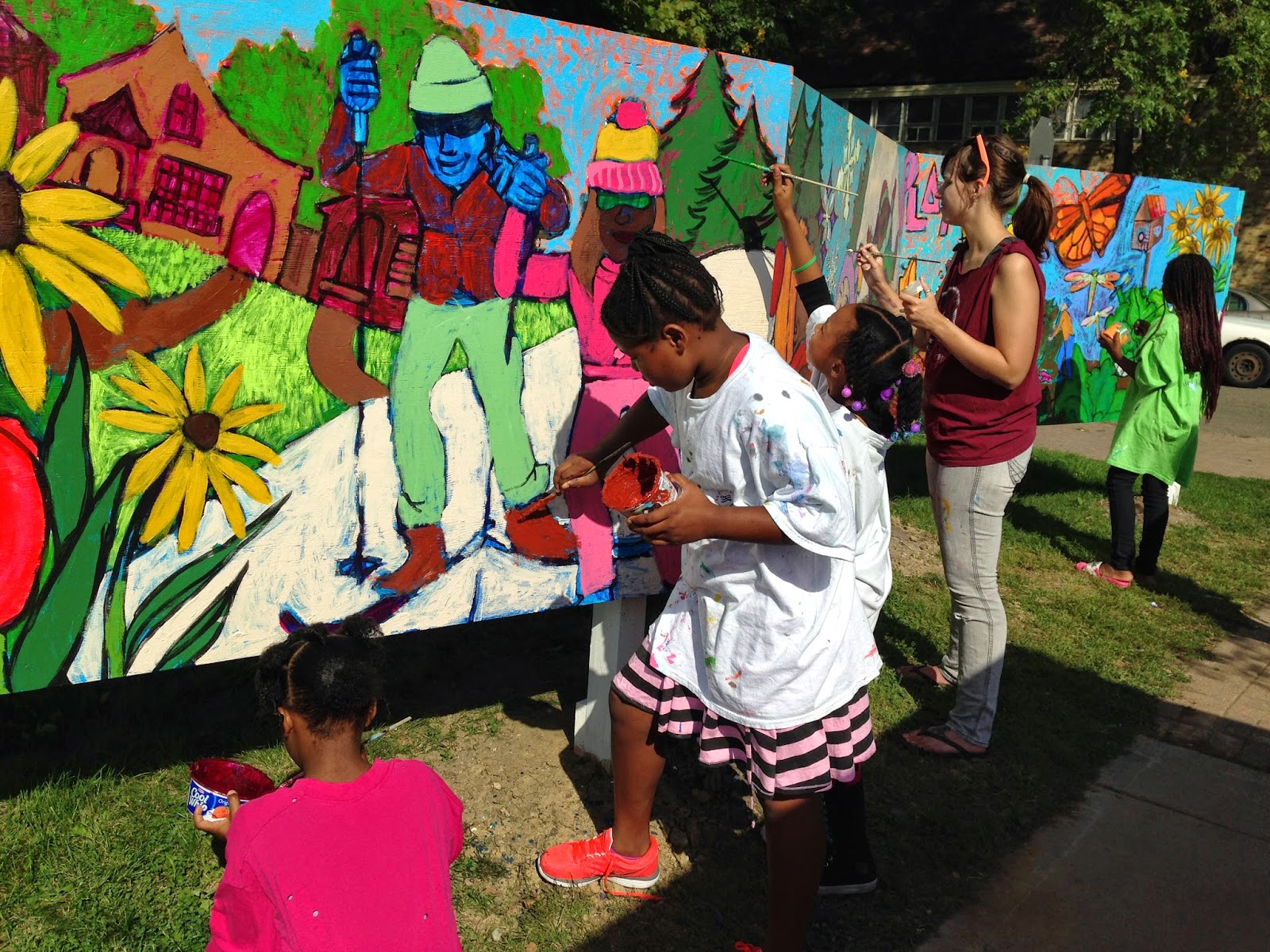 Murals by Melodee Strong: Play on Penn/ Open Streets Mural Project!