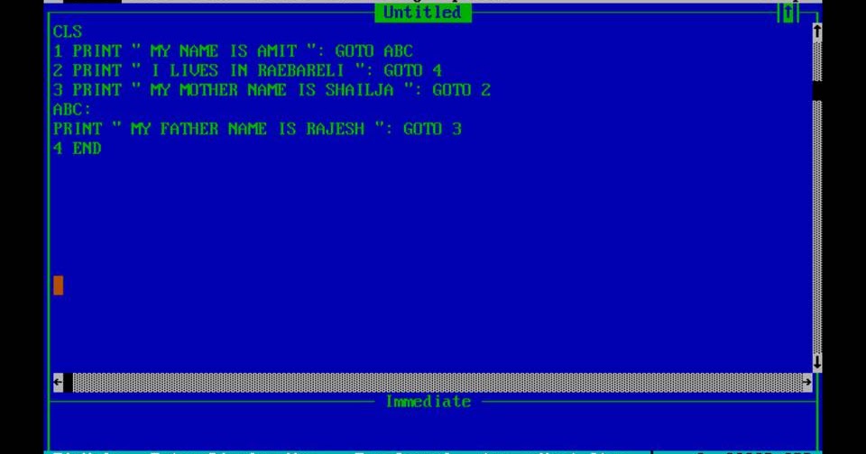 Computer Knowledge & Tips: QBASIC STATEMENTS CLASS-VI