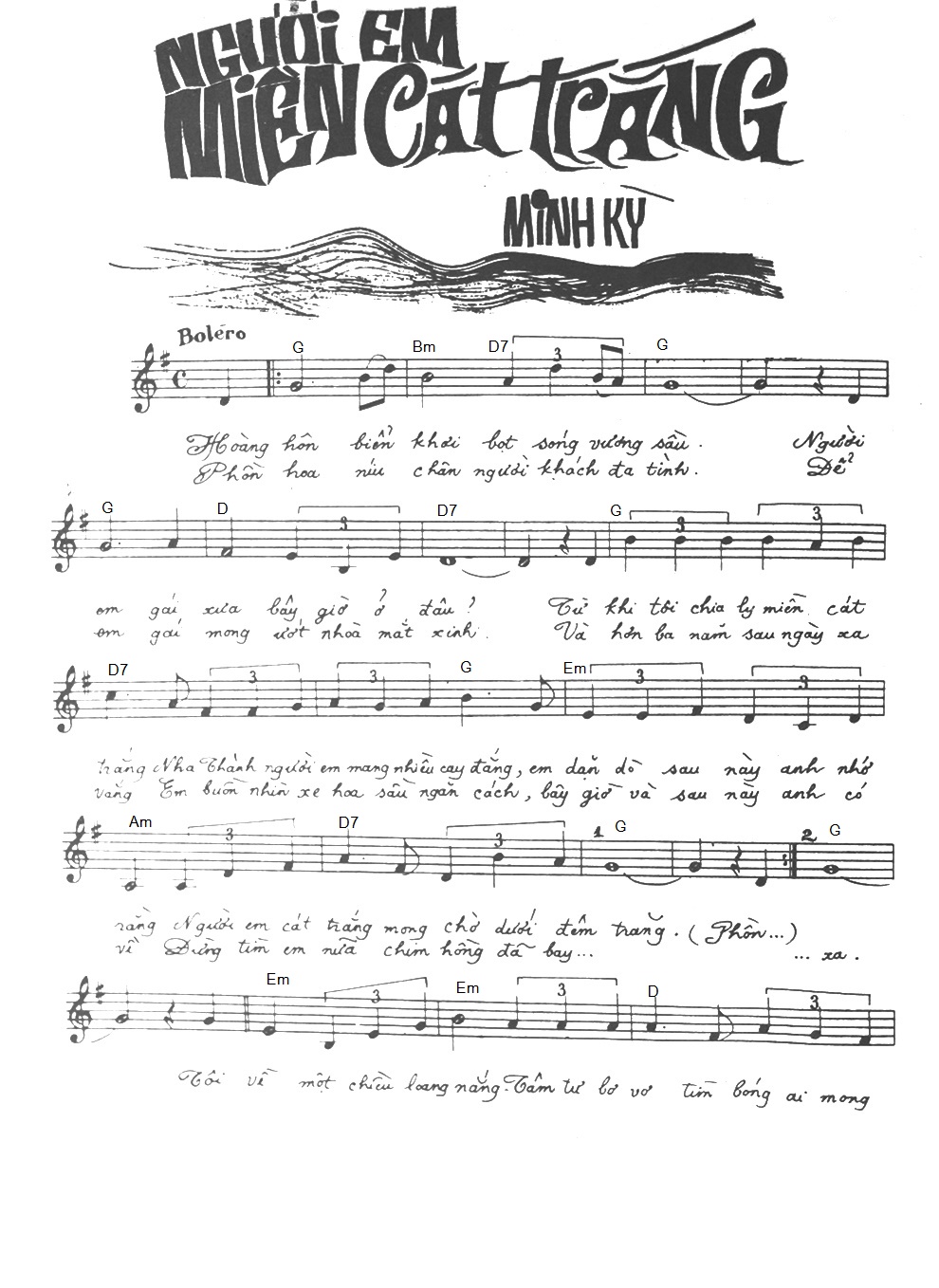 SHEET MUSIC FREE - Sheet PIANO FOR YOU ~ NGƯỜI EM MIỀN CÁT TRẮNG