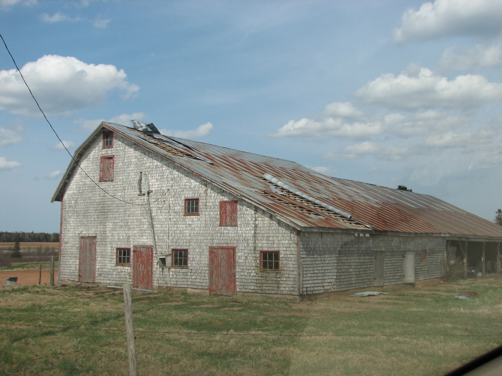 P.E.I. Heritage Buildings: Abandoned House and Barn, Dundas