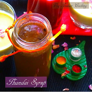 Veg Indian Cooking: Thandai Syrup