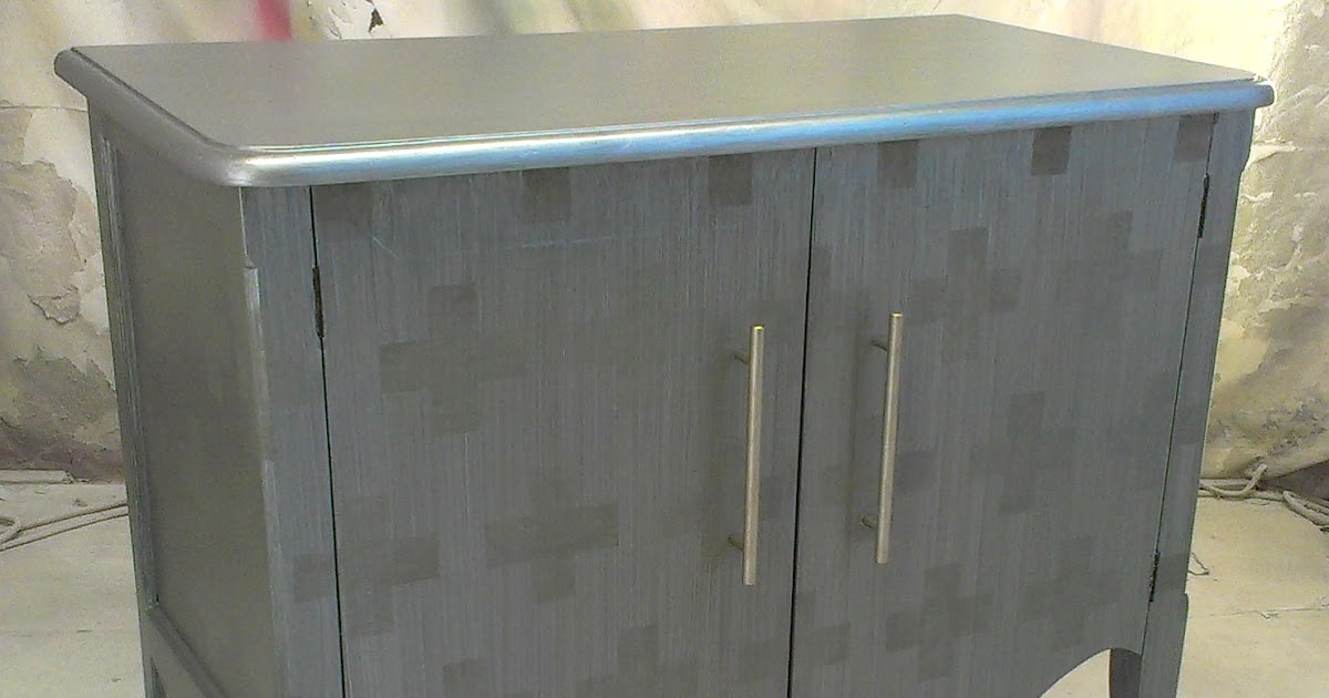 Sydney Barton - Painted Furniture: Silver Glazed Cabinet