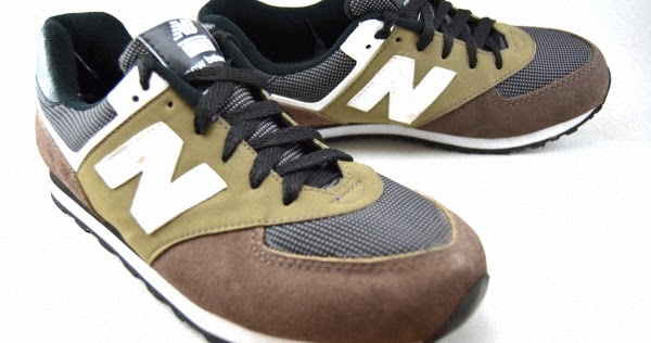 NEW BALANCE 15 SUEDE Warna coklat putih hijau Terbaru