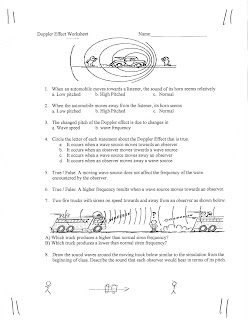 Coach H's Science Classes: Doppler Effect and Wave Speed Worksheets!