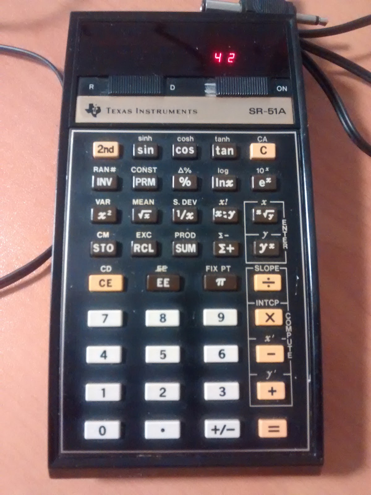 DHOB (IU5SGN): Texas Instruments SR-51A