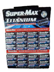 Shave Like Grandad: SuperMax Titanium Blade Combinations with Razors