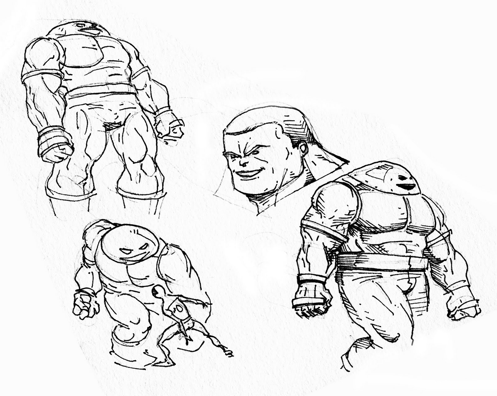 pretty good blog: Warm up Sketch : the Juggernaut