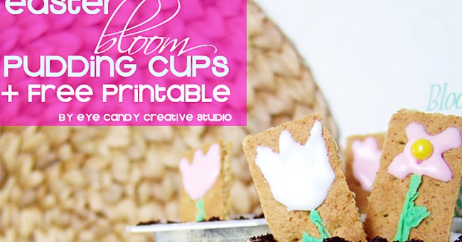 Eye Candy Creative Studio: FREEBIE :: Spring Bloom Pudding Cups