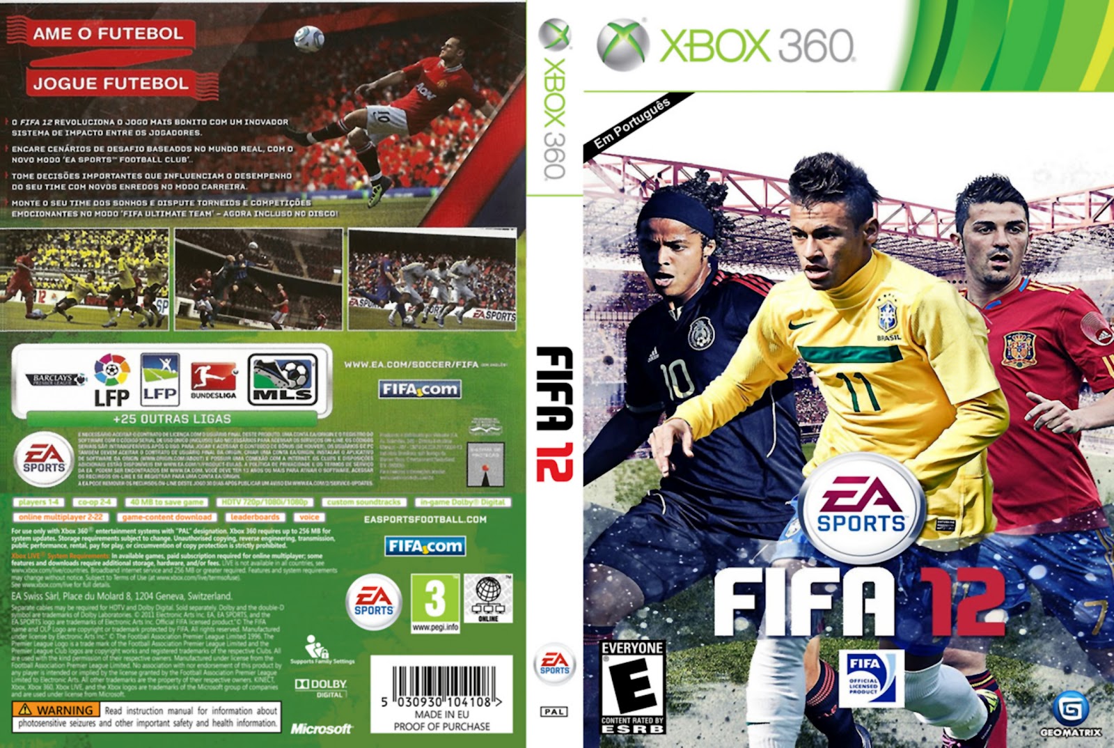 ULTIMATE CAPAS: Fifa 12 - Capa + Label