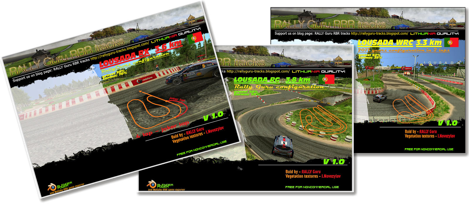 RALLY Guru RBR track design: LOUSADA - three in one - 08 (UPDATE 2)