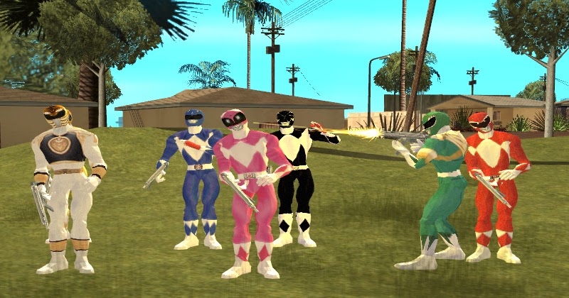 Mods GTA San Andreas: Pack de Skins Power Rangers
