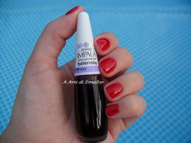 A Arte de Esmaltar: Poção do Amor - Risqué + Beterraba - Impala