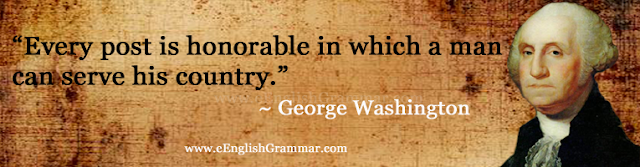 George Washington Quotes - eEnglishGrammar.com