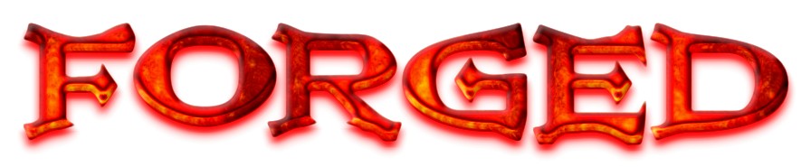 Text Effect Tutorials: A forged metallic text effect logo