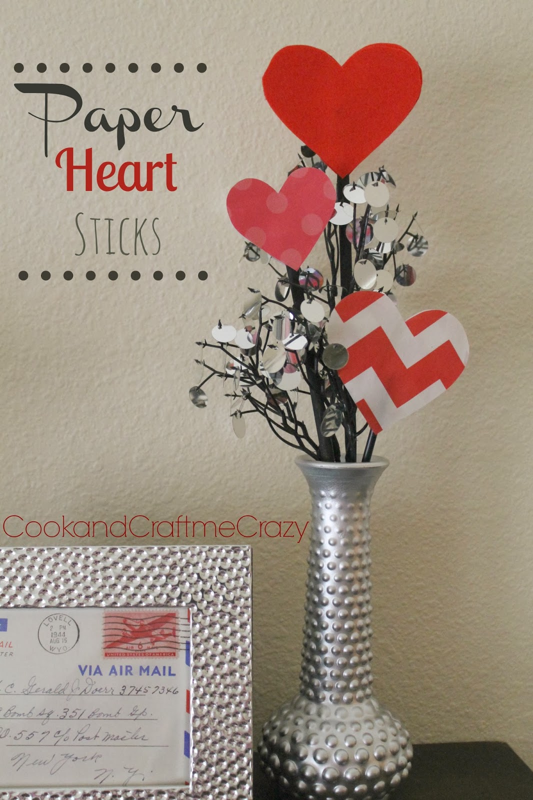 Cook and Craft Me Crazy: Valentine's Day Mantel