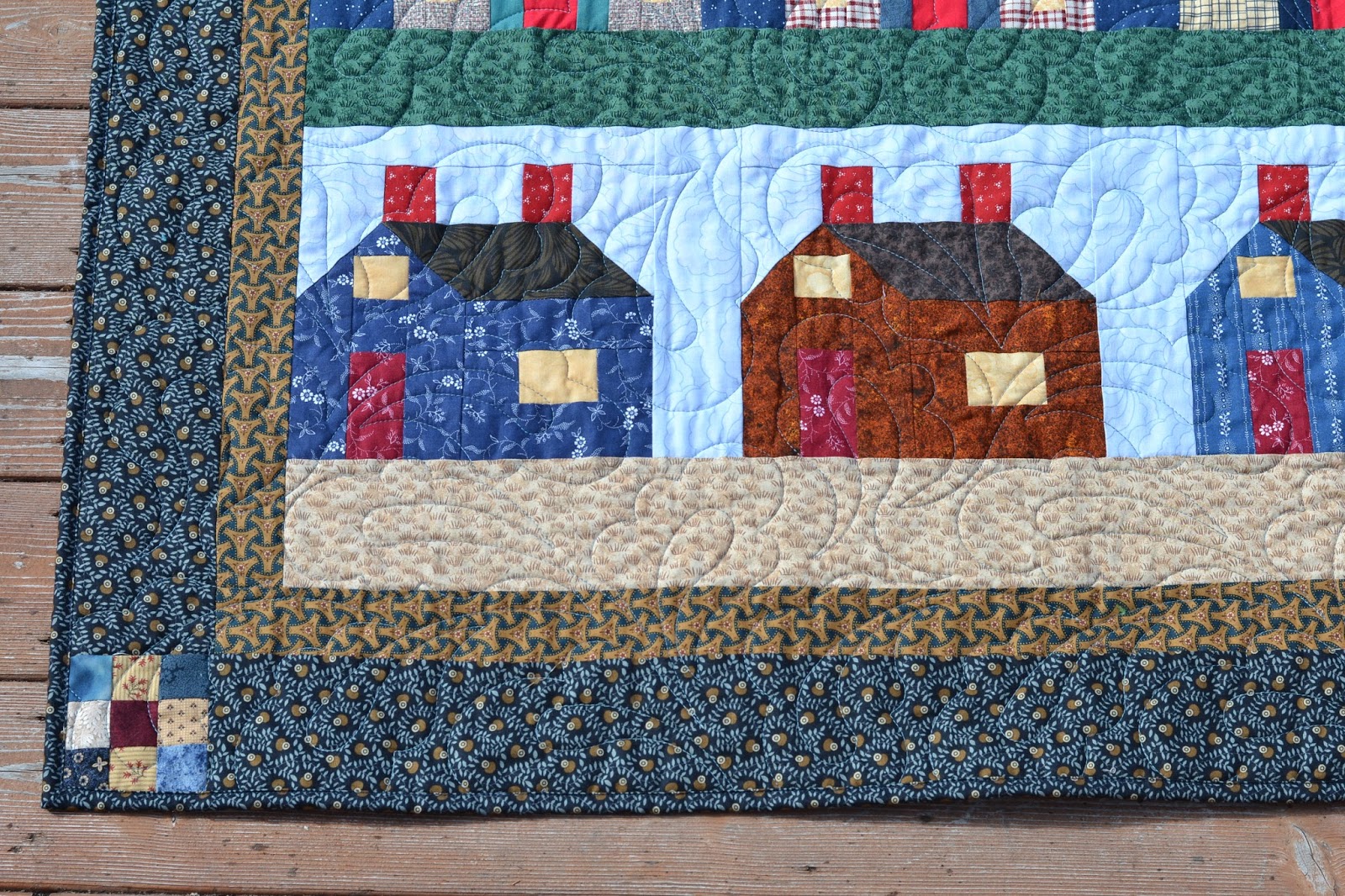 Row by Row House Quilt