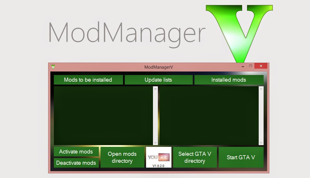 GTA5 - mods: MOD MANAGER V
