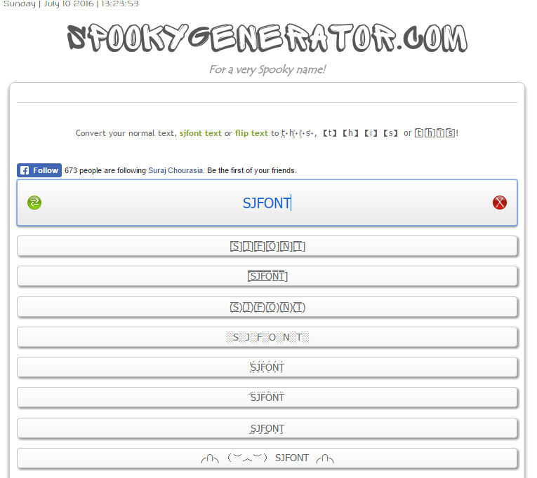 How to use Spooky Text Generator - SjFont