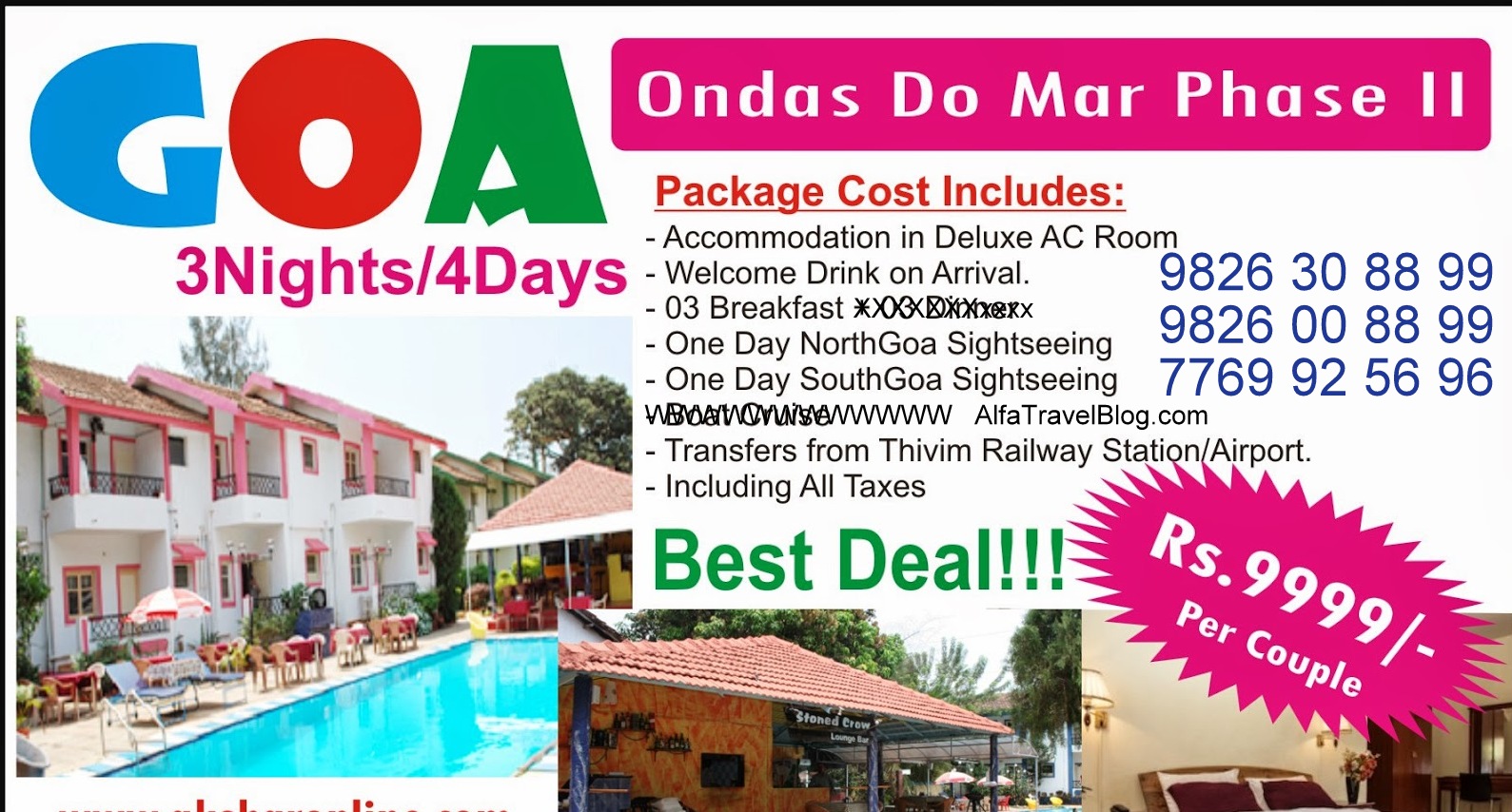 4 Days 3 Nights Packages for GOA