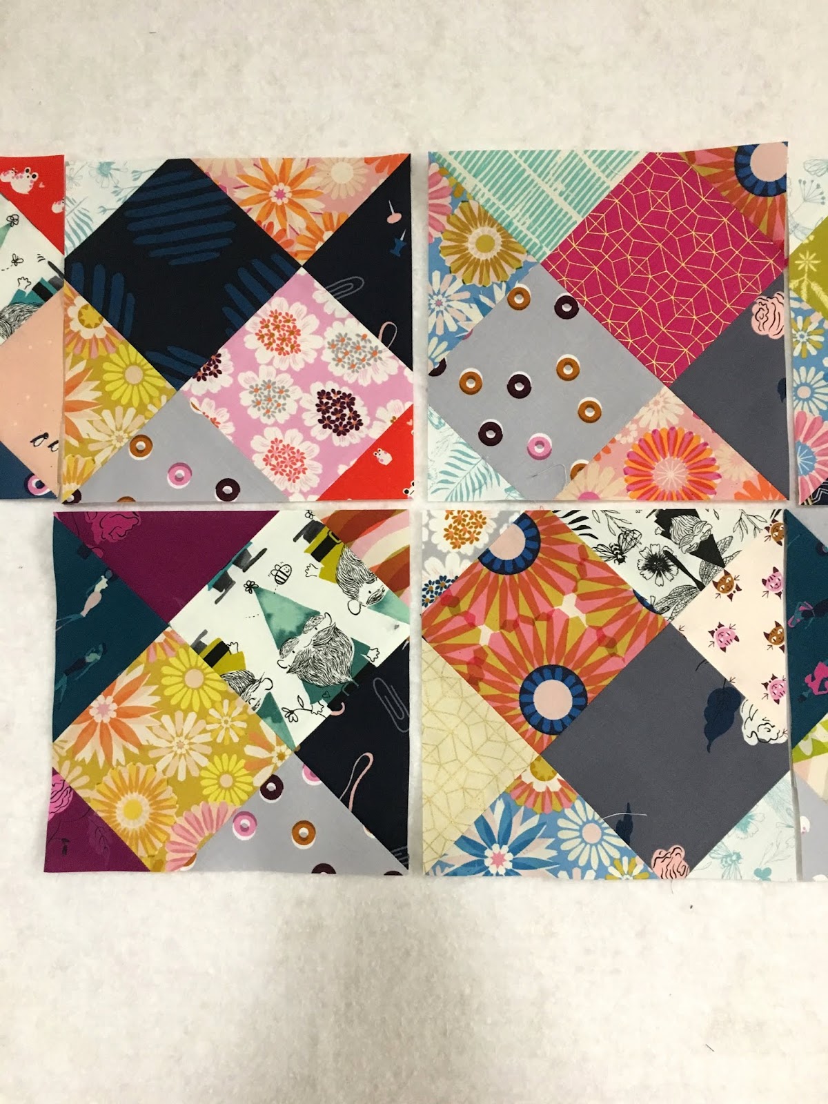 Ye Olde Sweatshop: Disappearing 9 Patch ... Diagonal Cut Tutorial (or ...