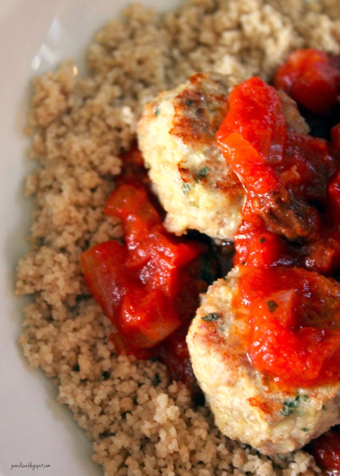 Jo and Sue: Mediterranean Turkey Meatballs with Couscous