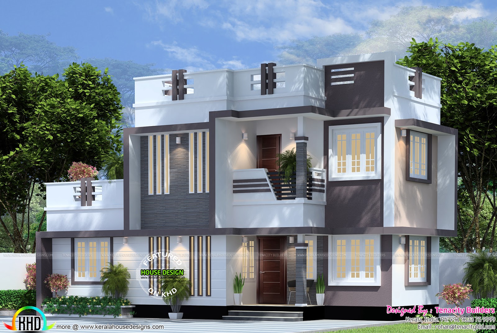 1242 square feet modern house - Kerala home design and floor plans ...