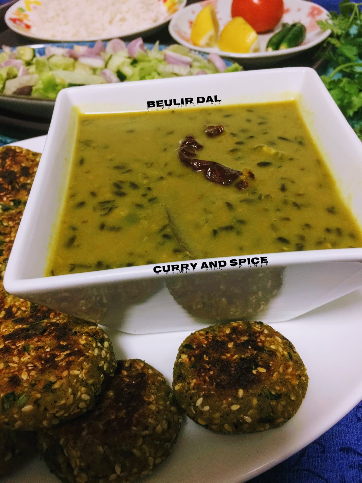 CURRY AND SPICE: TIL ER BORA O BEULIR DAL / SESAME SEED FRITTER & BLACK ...