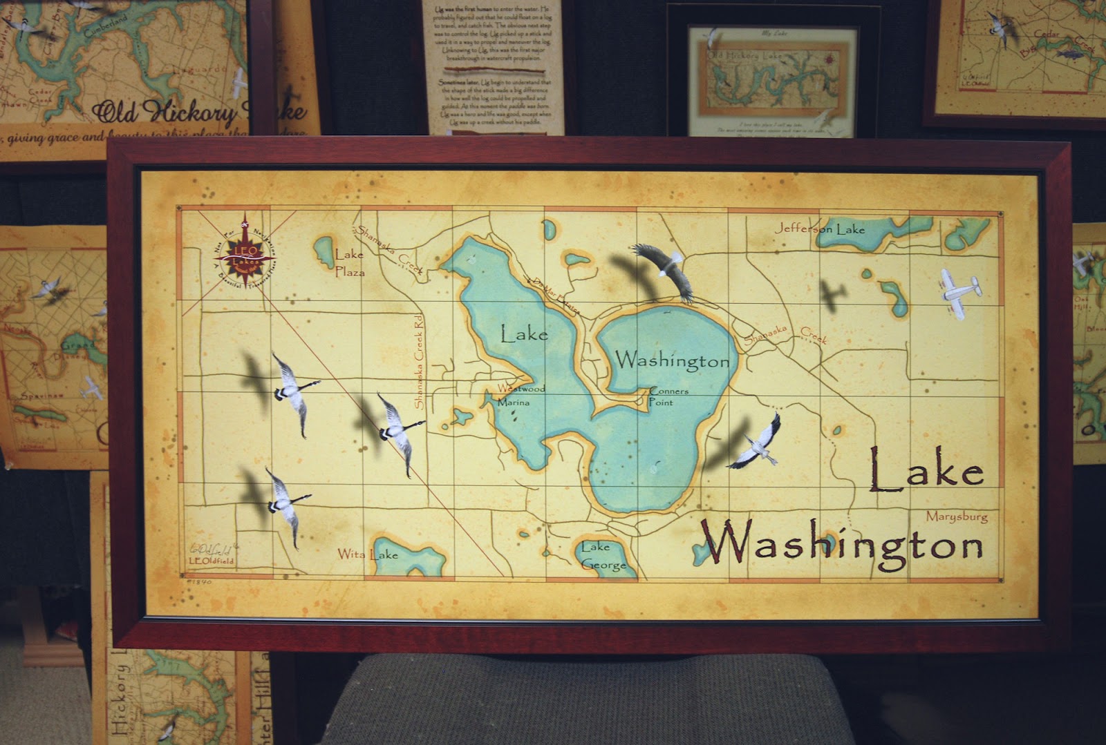Old field Studio & Leo Lakes: Custom Lake Maps