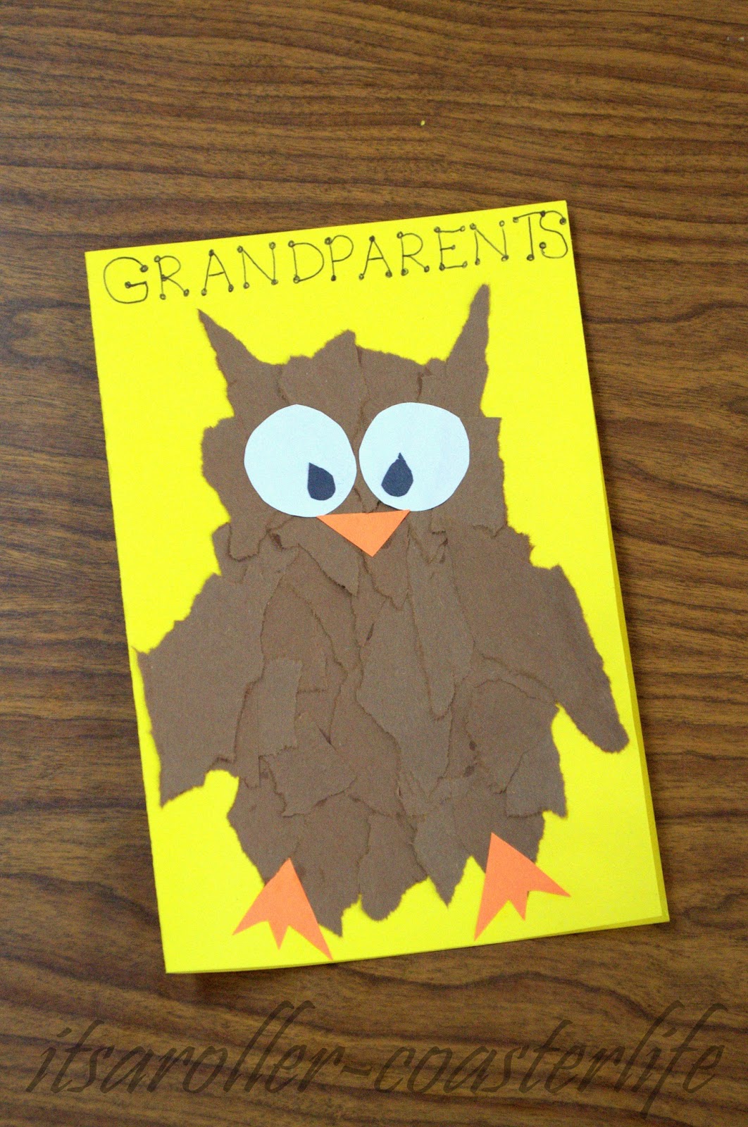 It's a Roller-Coaster Life: A Grandparent's Day Kids' Craft Tutorial ...