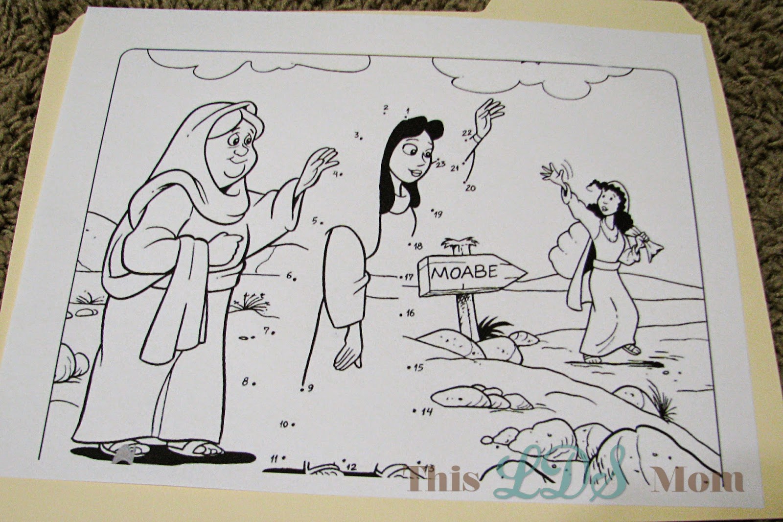 Ruth And Naomi Coloring Pages