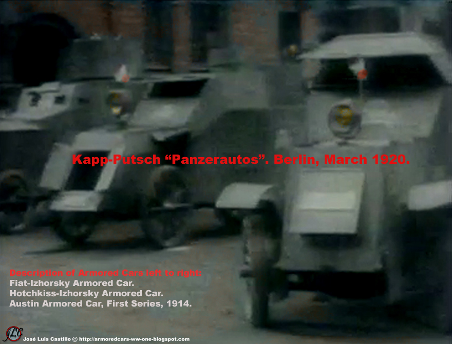Armored Cars in the WWI: Kapp-Putsch 'Panzerautos' (Armored Cars ...