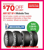 Michelin Tire Rebate and Coupons January 2024