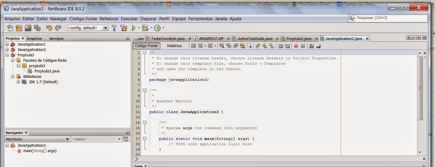 Java, NetBeans, 8.0.2, projeto inicial, download, passo a passo ...