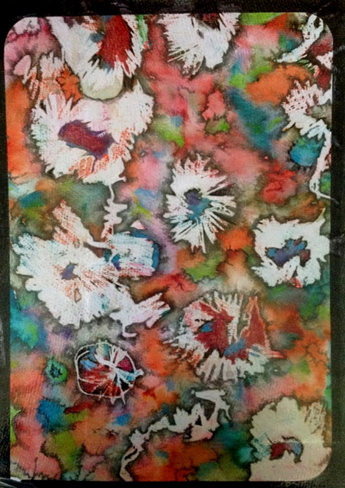 ABSTRACT GERMS (Updated Post) - Water-based Textas (Markers) as Watercolour