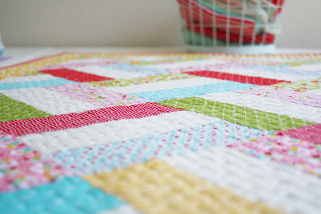 Quilt Story: Easy Strip Quilt Pattern from WoodberryWay...