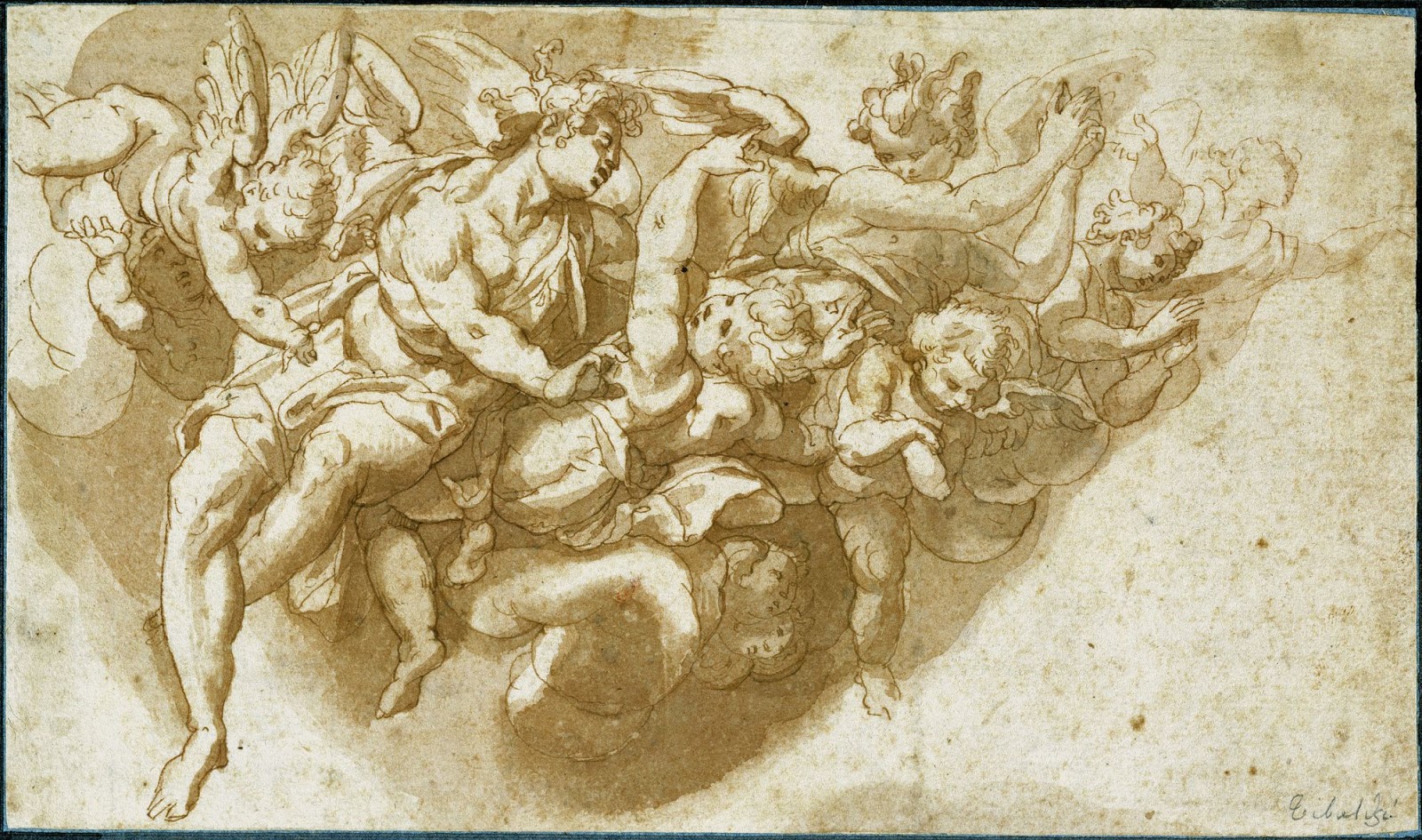 Spencer Alley: European drawings with active angels, 16th-19th centuries