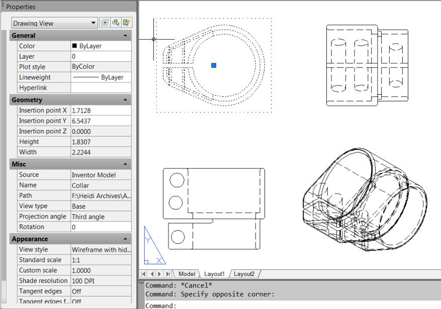 What New in AutoCAD?: Creating Drawing Views
