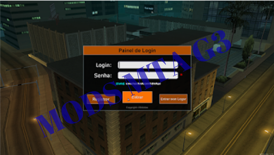 [MTA/SA]Painel Login DX - MTA Brasil