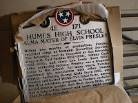 Elvis Day By Day: July 01 - Humes High Plaque