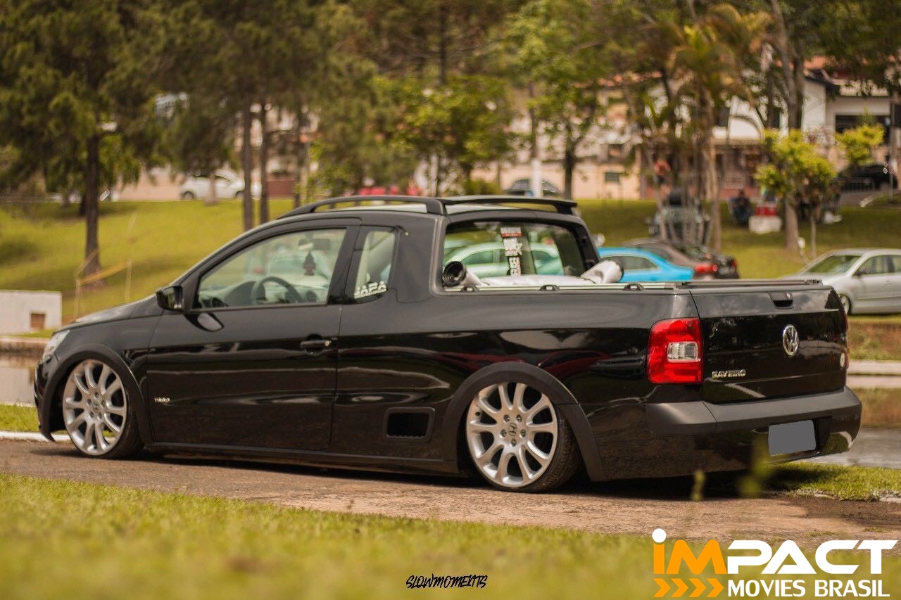Saveiro g5 trend rebaixada com rodas crv aro 18 fixa - Impact-Movies Brasil