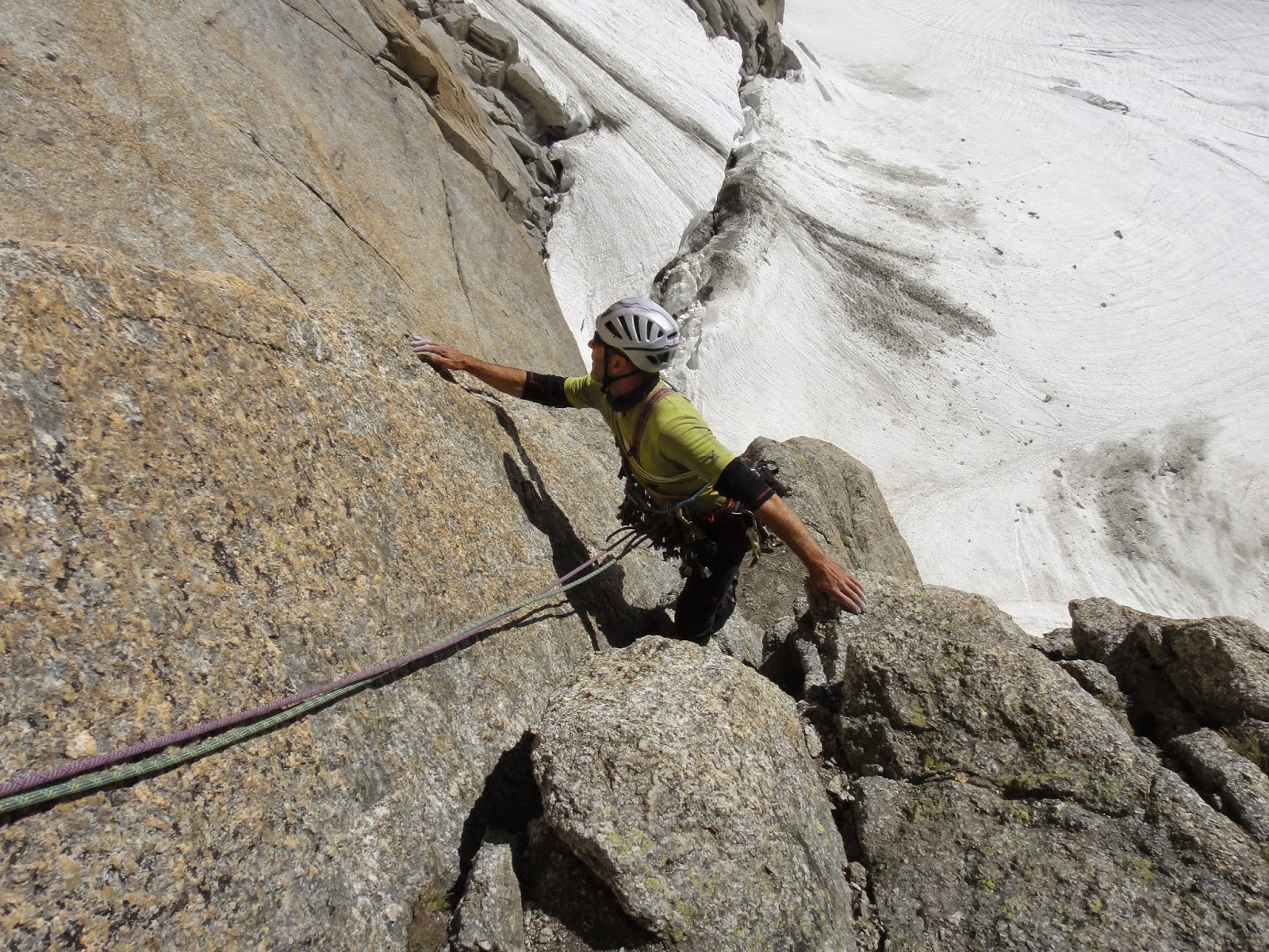 Grand Capucin 3838 mts, "Via Bonatti-Ghigo"